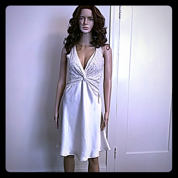 No Brand | Intimates & Sleepwear | White Silk And Lace Negligee | Poshmark